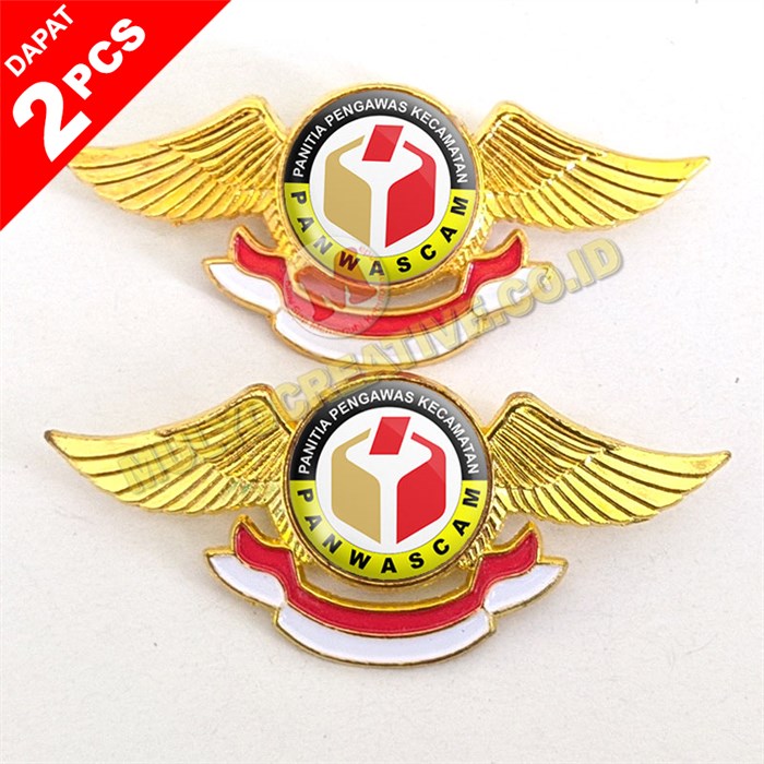 Pin Panwascam Bawaslu Lencana Wing Logo Panwascam Pin Bros Panitia ...
