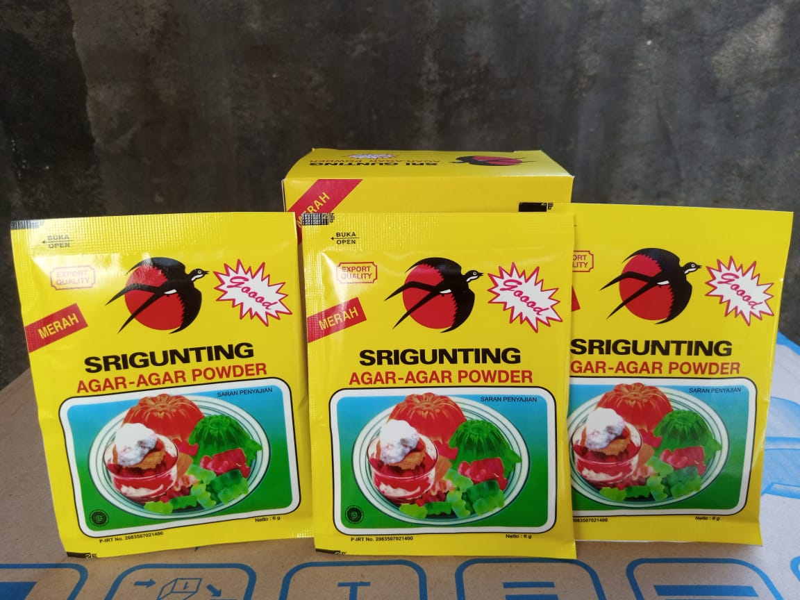 Agar Agar Bubuk Agar Agar Jelly Agar Pelangi Merah Swallow Agar Agar Merah 1 Dus Isi 12 Bks