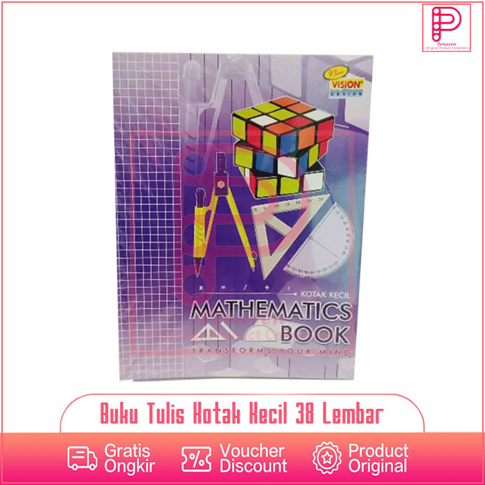 BUKU KOTAK-KOTAK KECIL VISION 38 LEMBAR [1 PAK] / BUKU CATATAN ...