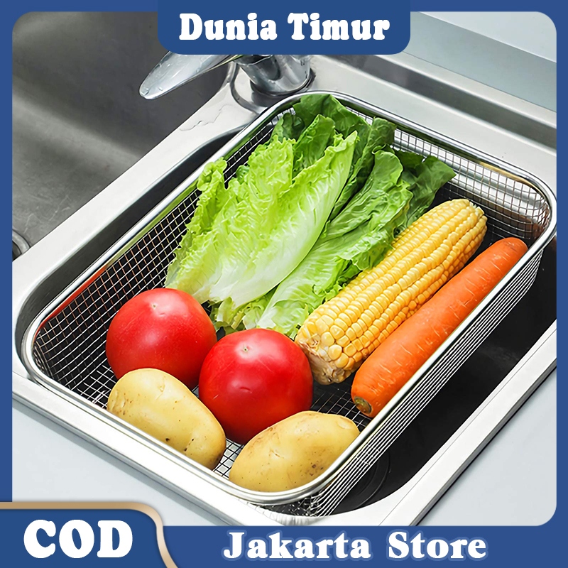 Keranjang Saringan Stainless / Saringan Buah Dan Sayur / Cooling Rack ...
