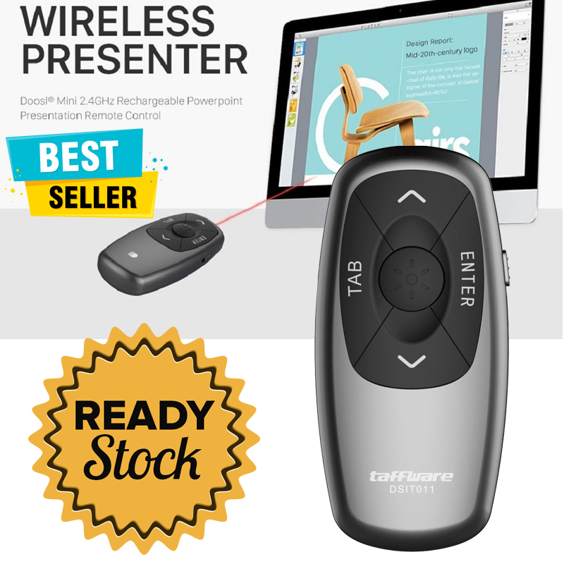 Wireless Laser Pointer Presenter Presentasi Red Light 2.4Ghz 100 Meter ...