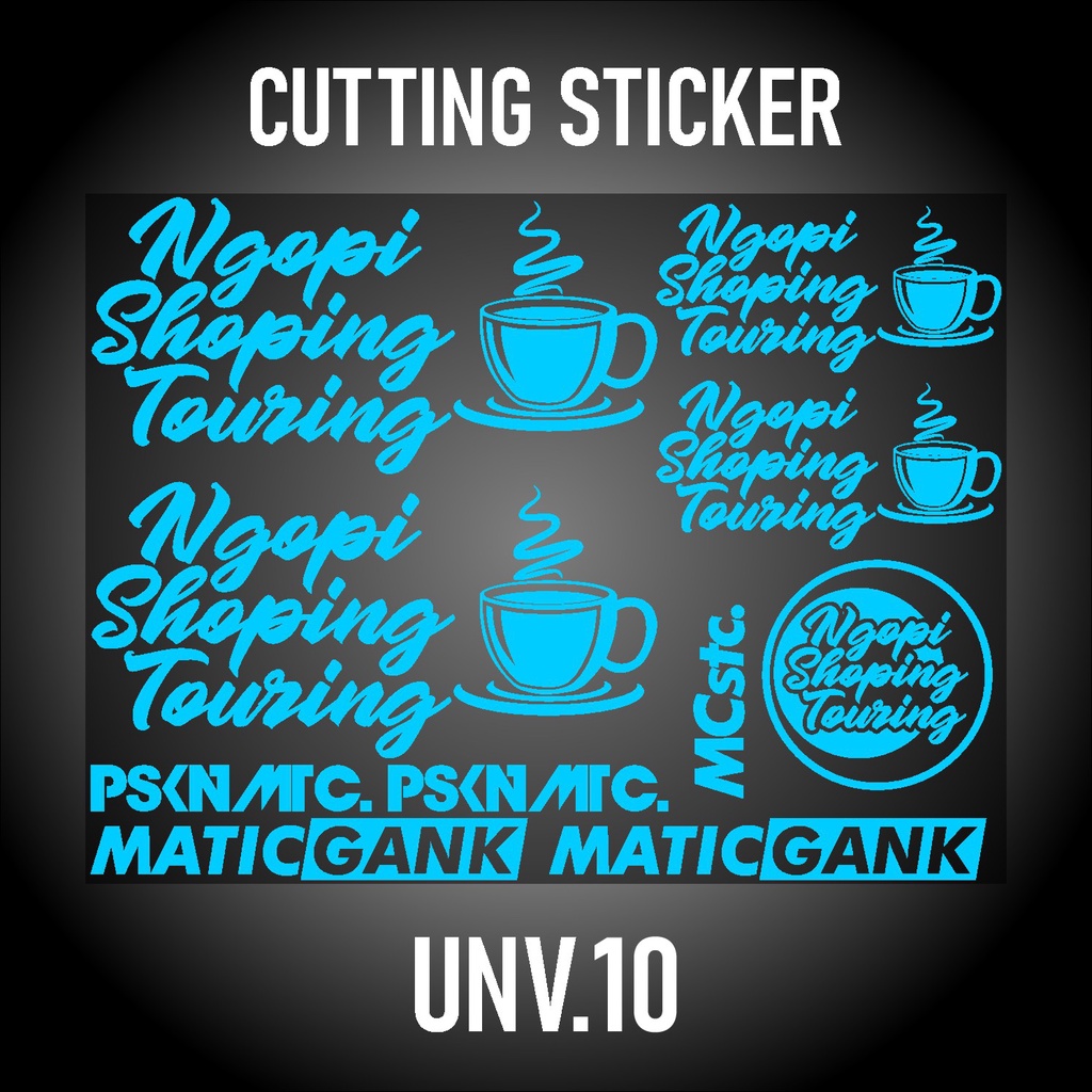 Termurah Cutting Sticker Nopi Shopping Touring Satu Set Aksesoris ...