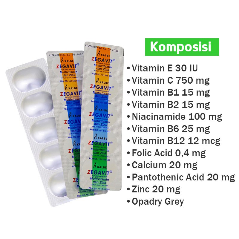 ZEGAVIT TABLET MULTIVITAMIN | Lazada Indonesia