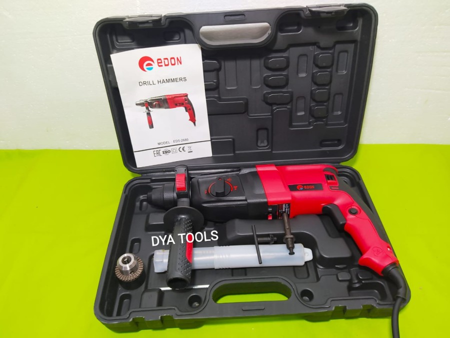 Mesin Bor Bobok Beton 2-26 EDON Rotary Hammer Drill EDON ED5-2680 3 ...