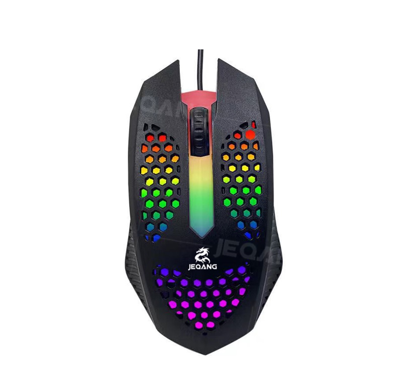 JM-600 Mouse Gaming Komputer PC Laptop Kabel USB Fitur Lampu LED ...