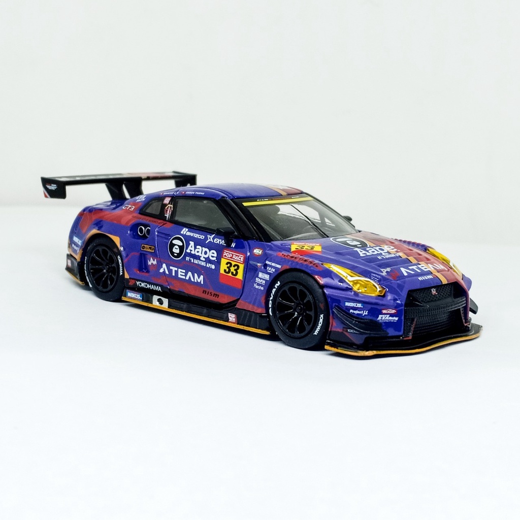Pop Race Miniatur Die Cast Mobil Nissan GTR Nismo GT3 EVA RT Test Type ...