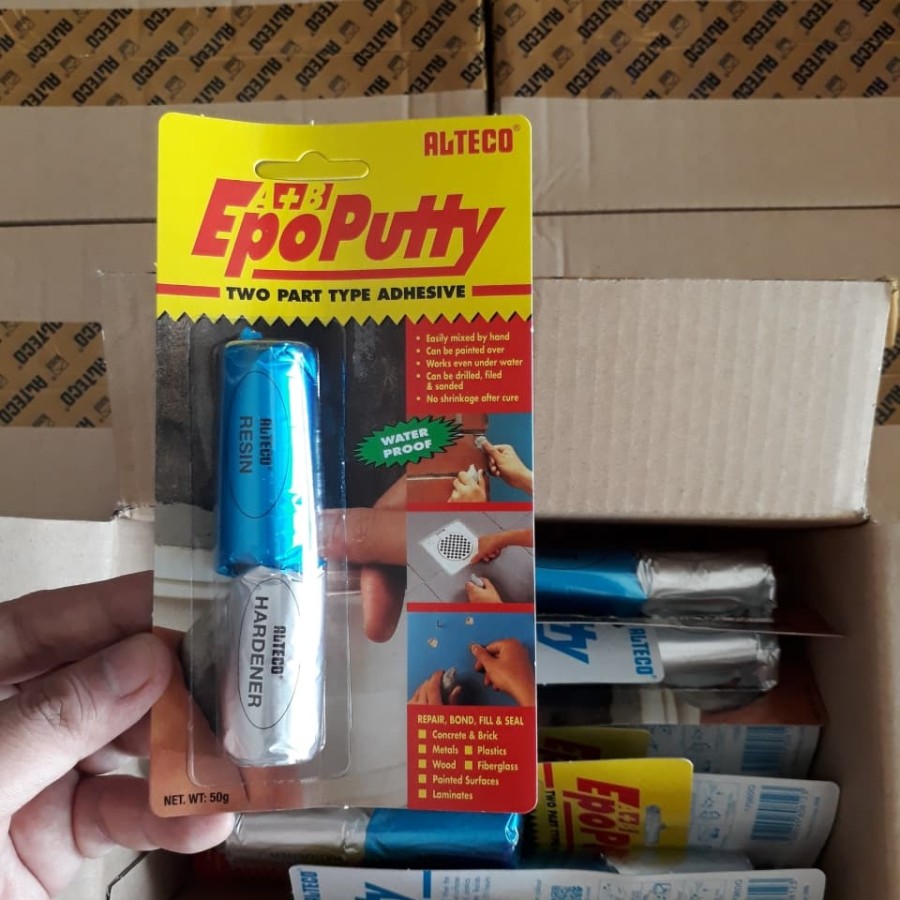 Lem Epo Putty Alteco / Epo Putty / Lem porting 50 gram | Lazada Indonesia