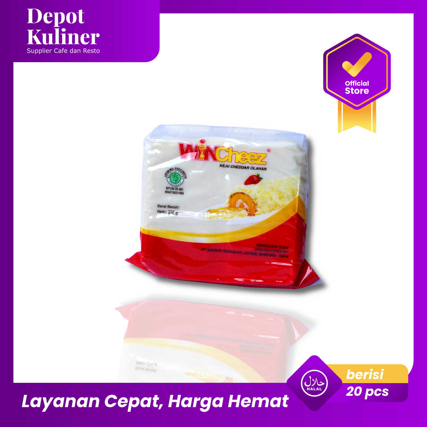 Keju Parut Win Cheese Cheddar 250 Gr | Lazada Indonesia