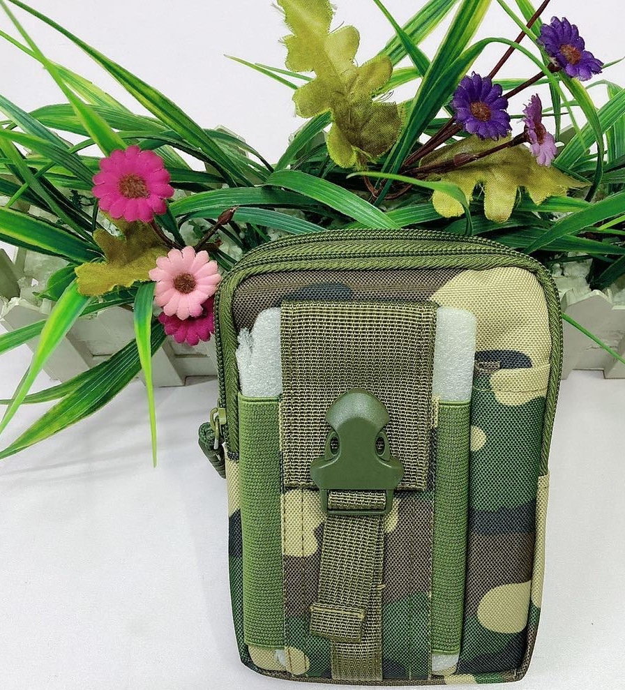 Tas Bahu / Dompet Pinggang Tactical Pria Muat HP Besar Bahan Kain Tebal ...