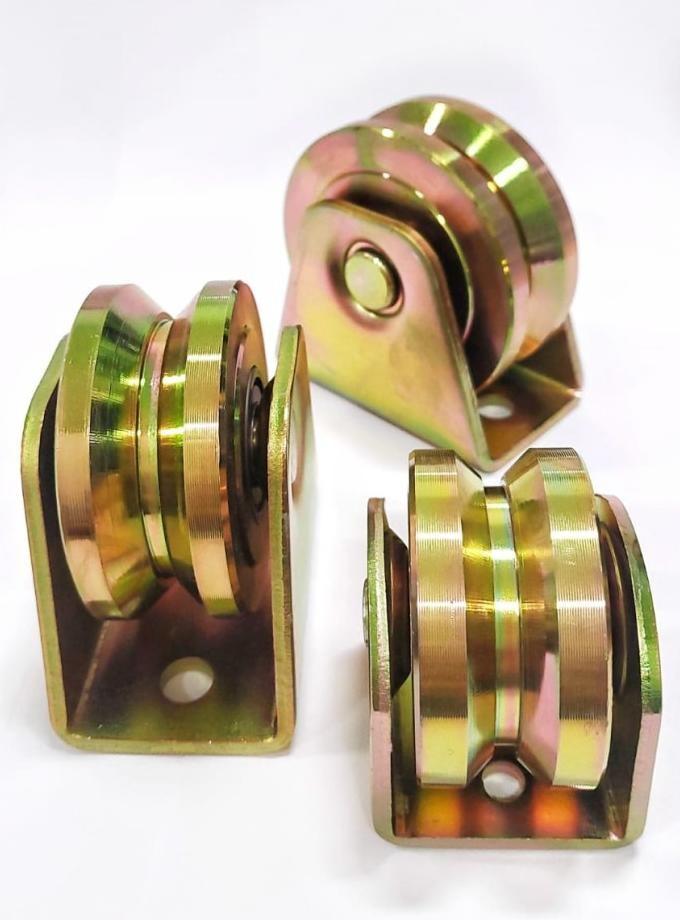 RODA PINTU BESI 60 MM PAGAR GUDANG GARASI GERBANG 2 LAHAR BEARING 2.5 ...