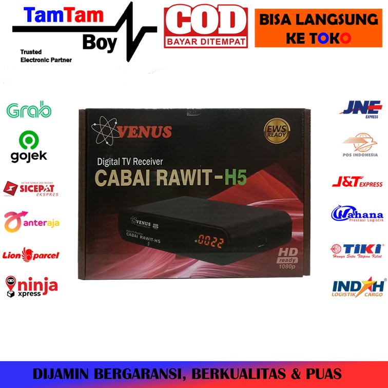 Set Top Box STB Venus Cabe Rawit H5 DVB-T2 UHF Digital Full HD | Lazada Indonesia