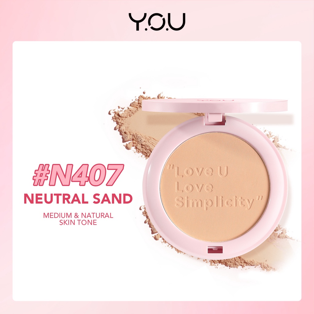 YOU Simplicity Flawless Compact Powder | Bedak Padat | Natural Makeup ...