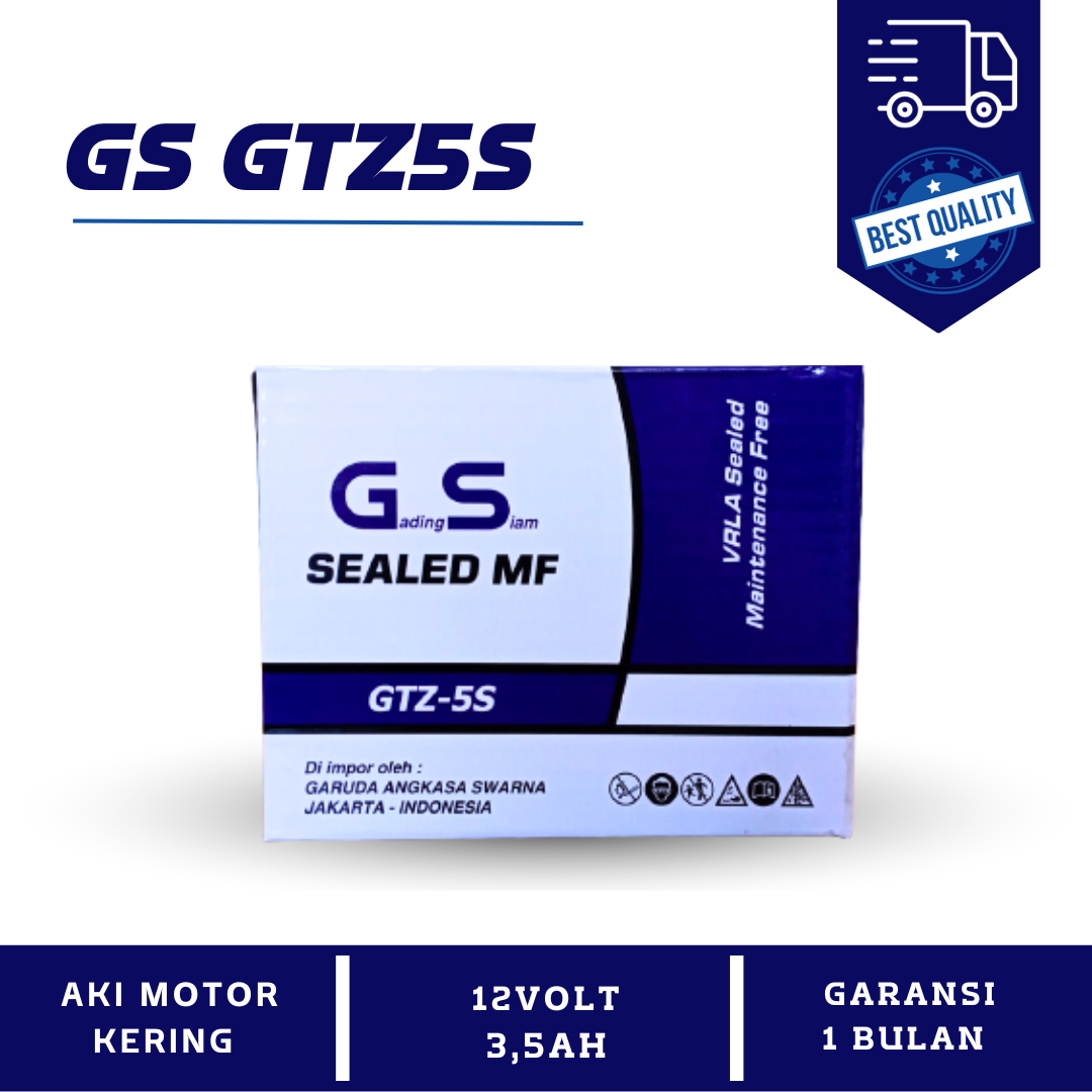 aki kering motor GS Gading Siam GTZ5S MF HONDA Beat Karbu, Revo Absolut ...