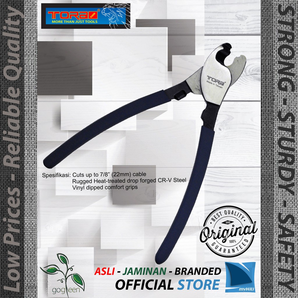 Tang Potong Kabel Besar Up To. 22 mm 8" inch TAIWAN / Heavy Duty Cable ...