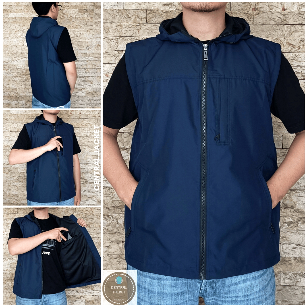 Rompi Parasut Polos - Rompi Partai - Rompi Lapangan Multifungsi - Rompi ...