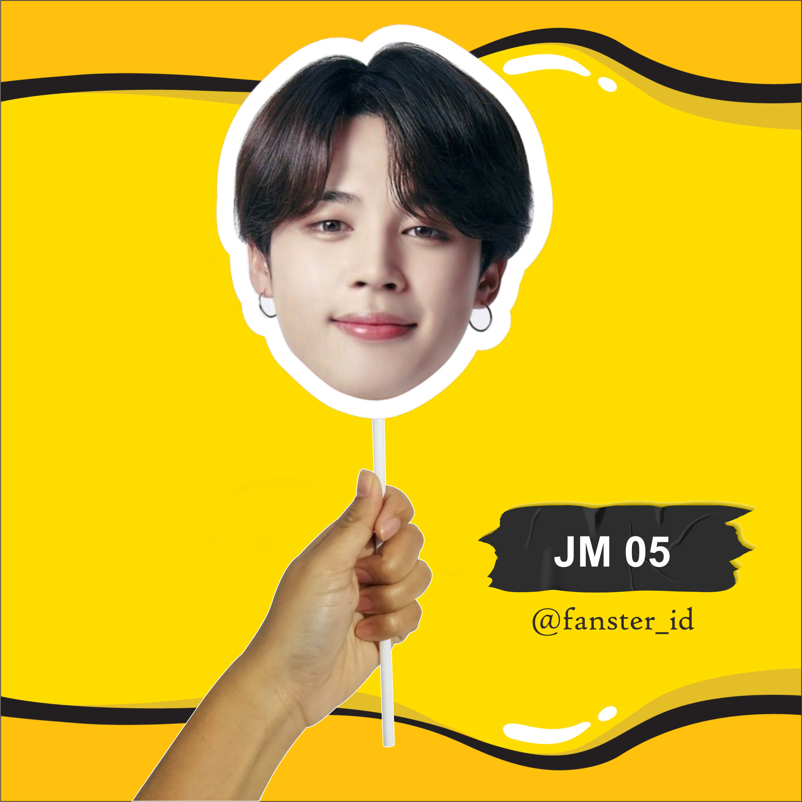 HAND FAN / KIPAS GAMBAR WAJAH JIMIN BTS | Lazada Indonesia