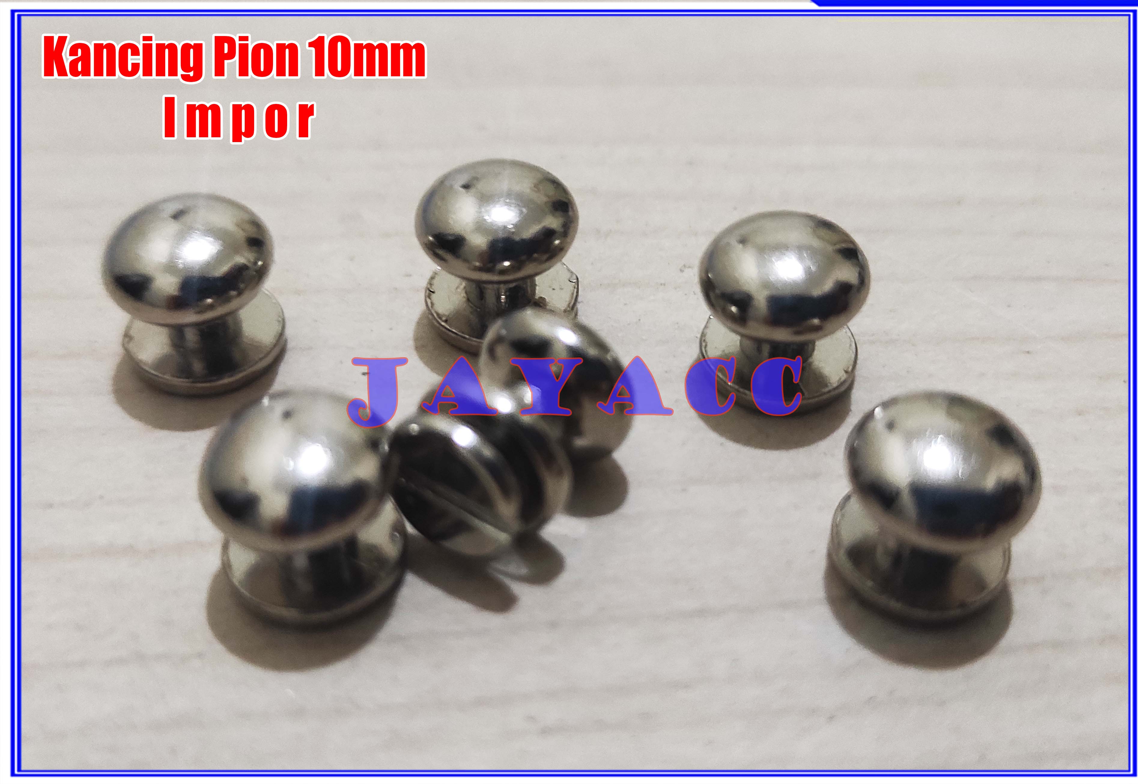 Kancing Pion 10mm Impor (isi 12pcs) Paku Baut - Centang Baut - Kancing ...