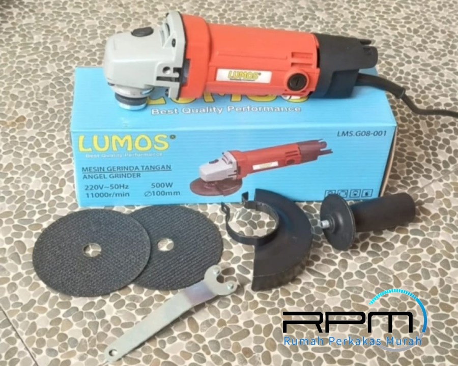 Mesin Gerinda Tangan 4 inch - Lumos Angle Grinder 100mm GERINDA 4" (TED ...