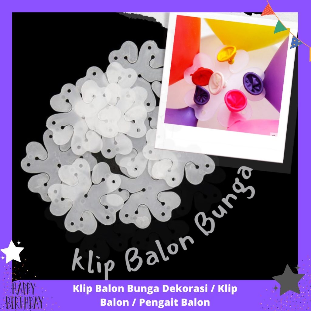 Klip Balon Bunga Dekorasi / Klip Balon / Pengait Balon | Lazada Indonesia