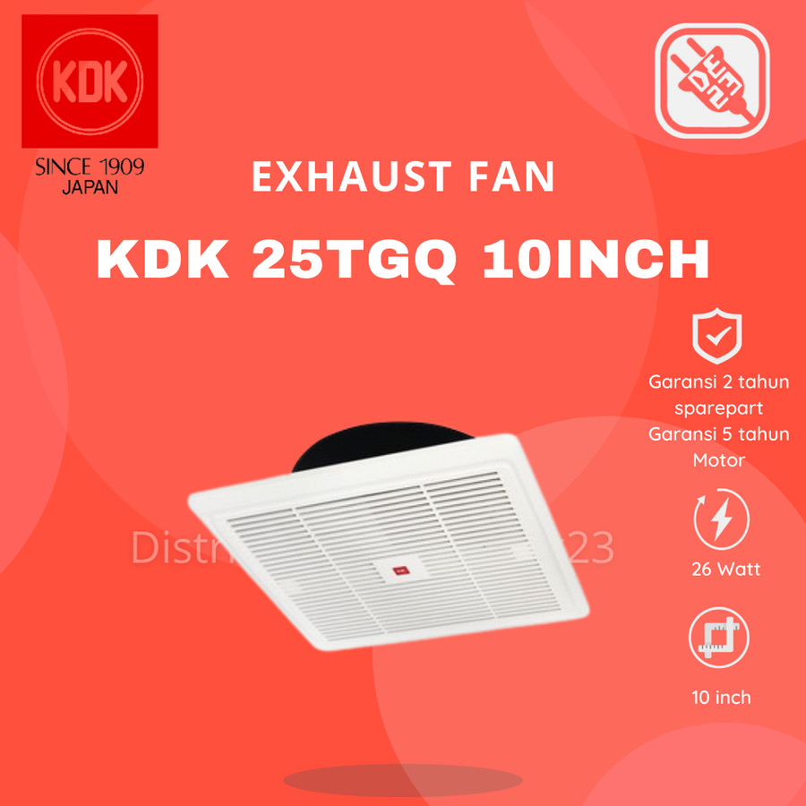 Kdk Ceiling Exhaust Fan 10 25 Tgq | Shelly Lighting