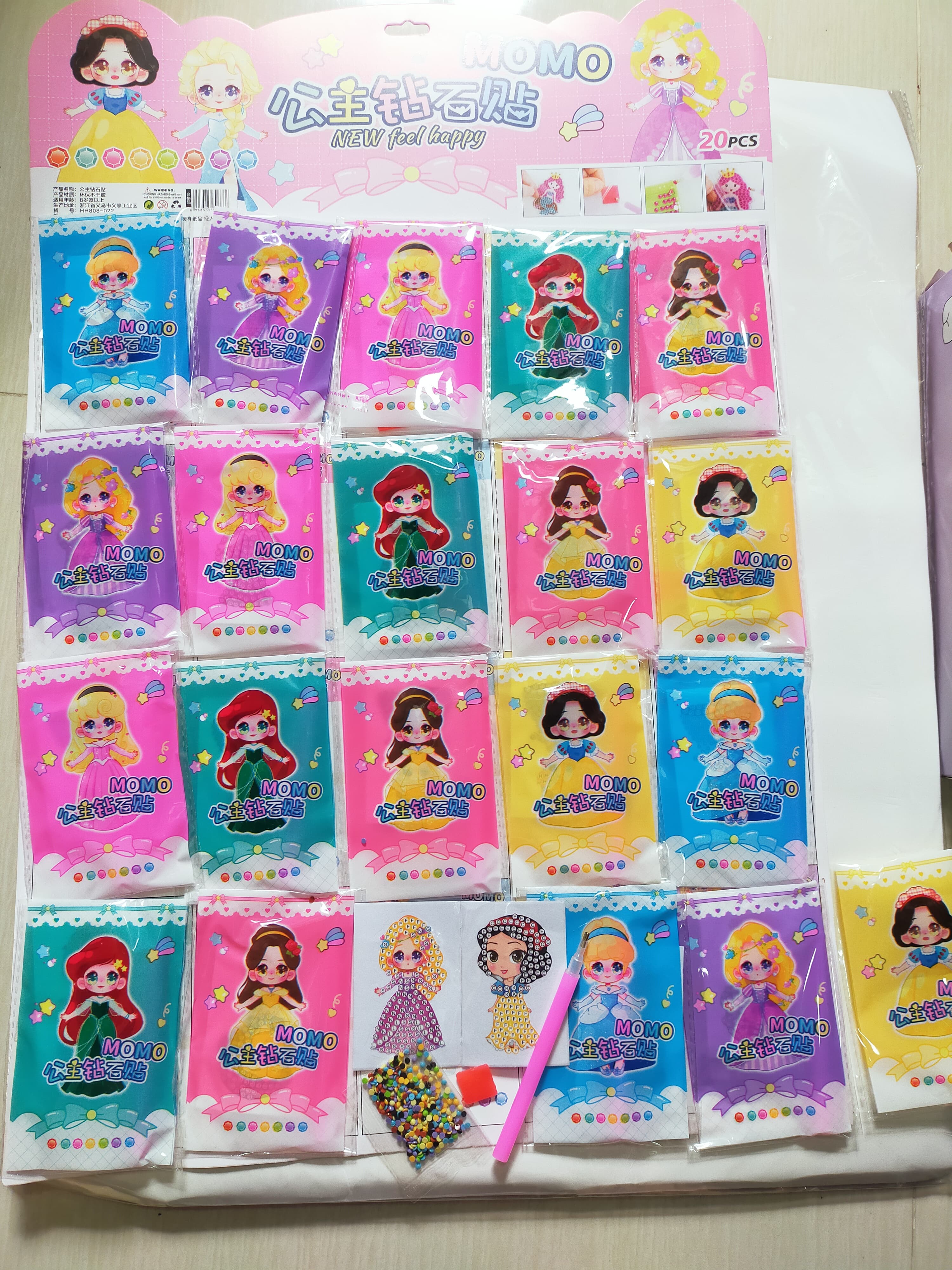 DIY Stiker diamond painting Karakter Kemasan Sachet / Stiker Viral ...