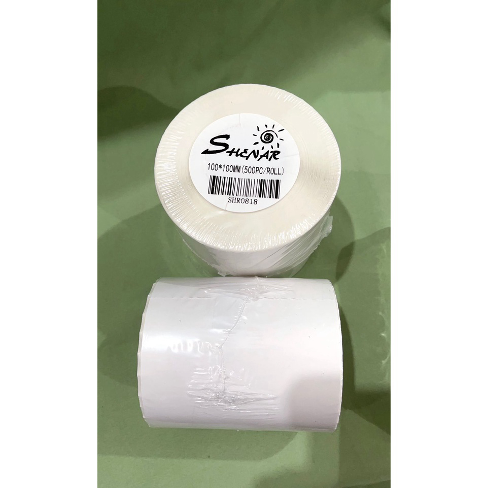 SHENAR LEBEL STICKER THERMAL 100x150 A6 ISI 500pc / LEBEL BARCODE ROLL ...