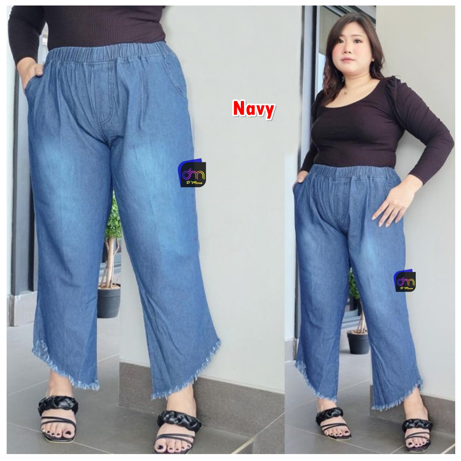 Delia Jumbo Pants Rawis Muat Sampai BB 100 Kg Morashop | Lazada Indonesia