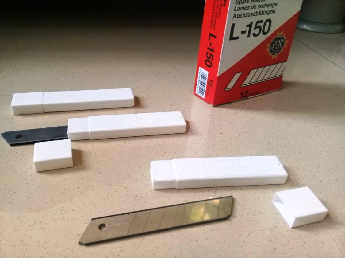 Isi Refill Cutter Besar L-500 Tube 5 Pcs Spare Blade Shapper - Kenko L ...