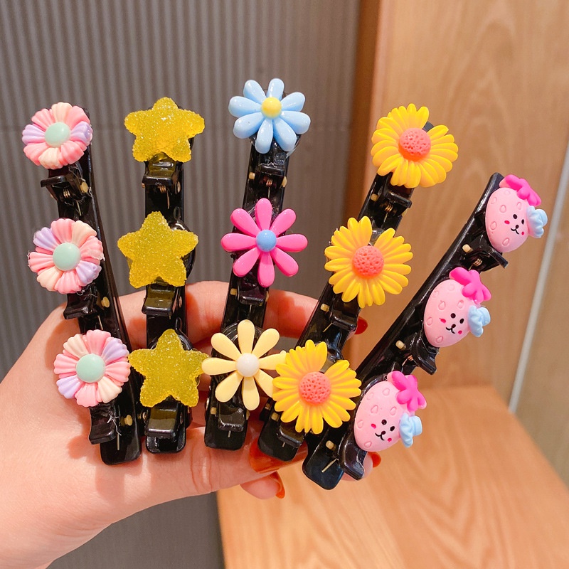 Jepit Rambut Fashion Karakter Anak Wanita Jepitan Lucu / Jepit Kepang ...