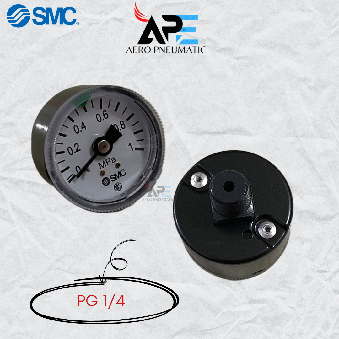 PRESSURE GAUGE SMC G36-10-01 drat 1/8" / G46-10-02 drat 1/4" | Lazada Indonesia