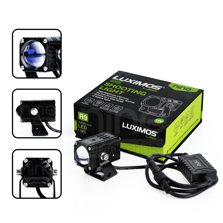 LAMPU TEMBAK SOROT LED NINE LUMINOUS UNIVERSAL R9 WHITE / YELLOW ...