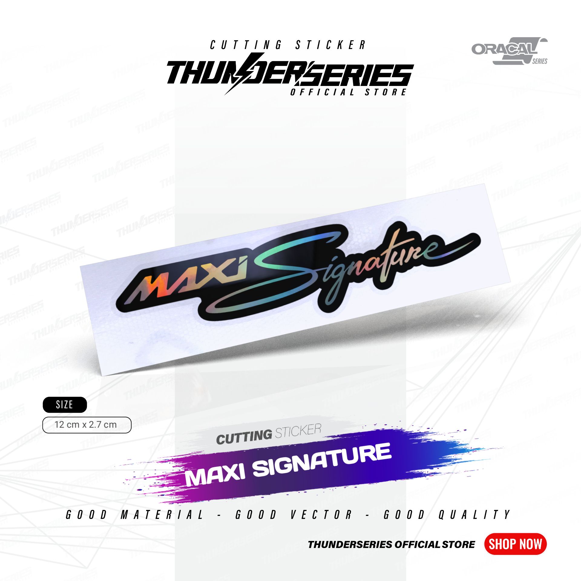 Sticker NMax Maxi Signature Hologram| Cutting Stiker Maxi Signature ...
