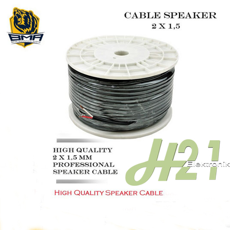 KABEL / CABLE SPEAKER 2 X 1,5 BMA / KABEL SPIKER SPEKER MERK BMA ...