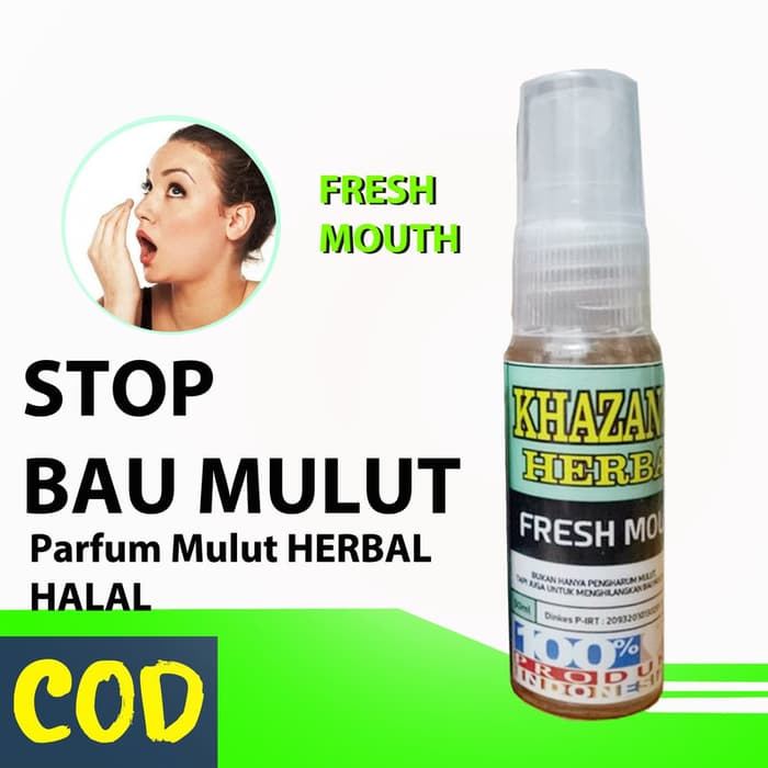 Penghilang Bau Mulut Khazana Herbal Fresh Mouth Obat Herbal Penghilang ...