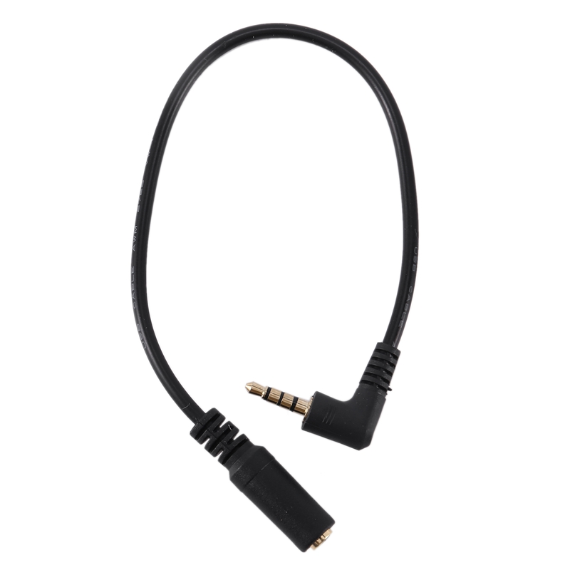 90 degree right angled 3.5mm 4 poles Audio Stereo Male to Female ...