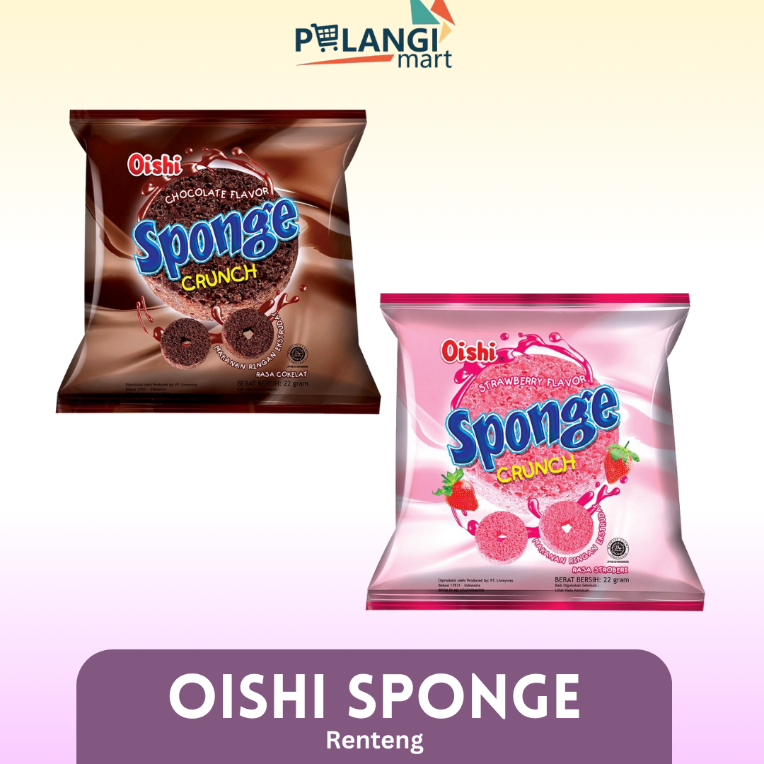 OISHI SPONGE SNACK 10X9 GR | Lazada Indonesia