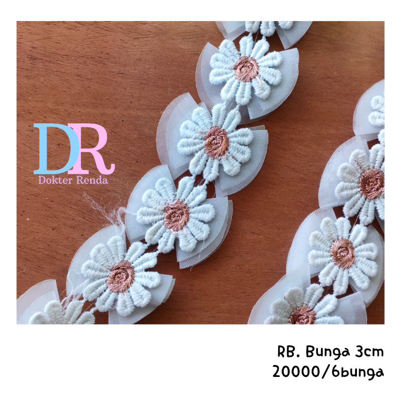 renda bunga pita biru 3cm | Lazada Indonesia