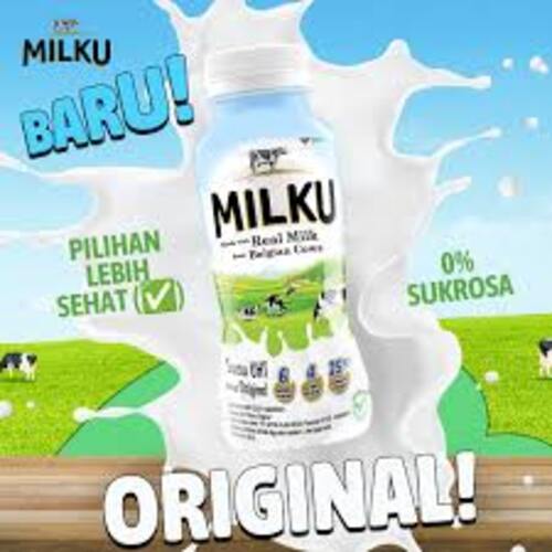 MILKU SUSU UHT 200 ML BELGIAN COWS COKLAT ORIGINAL STRAWBERRY | Lazada ...
