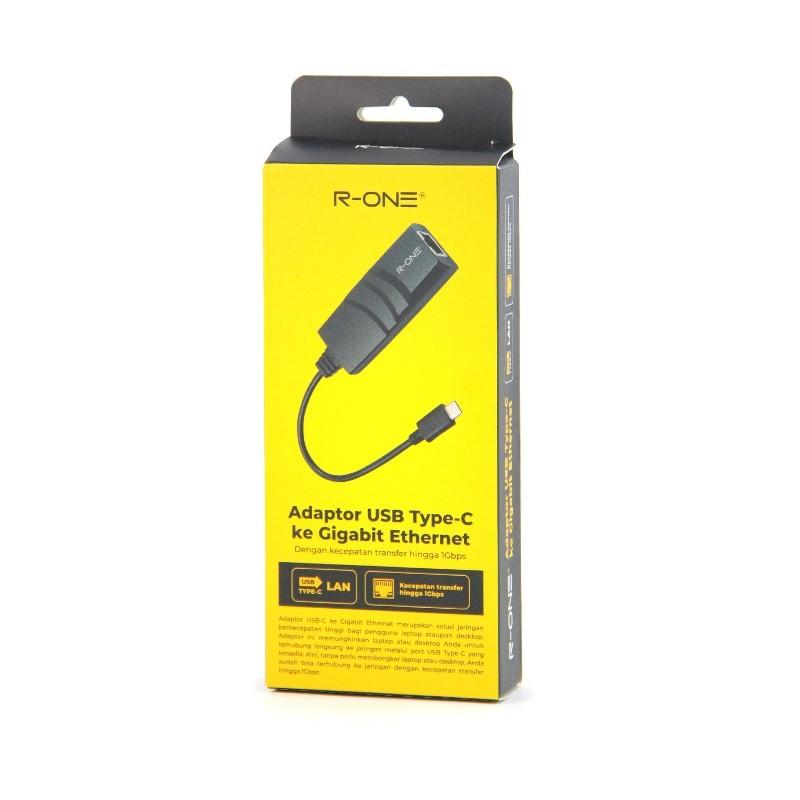 CONVERTER USB TYPE C TO LAN RJ45 / R-ONE USB TYPE-C ETHERNET ADAPTER ...