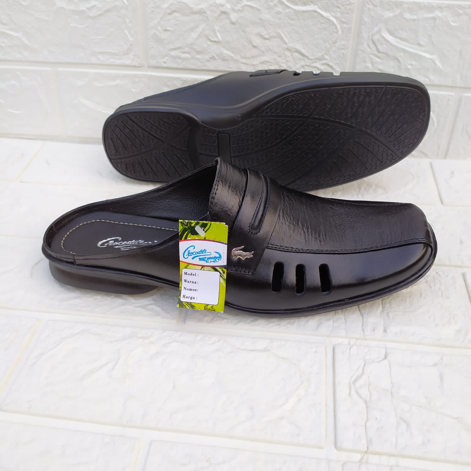 Sepatu Bustong Kulit Pria Selop Kulit Sapi Dsheqil | Lazada Indonesia