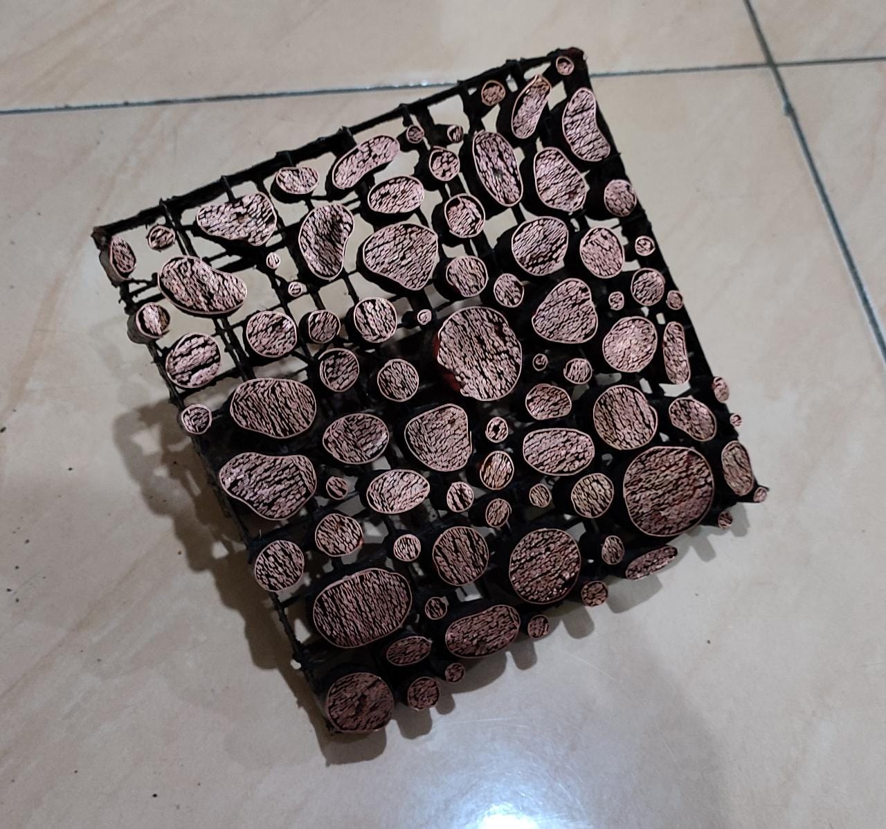 Alat Cap Batik Bahan Material Tembaga Kuningan Motif Batu Alam ...