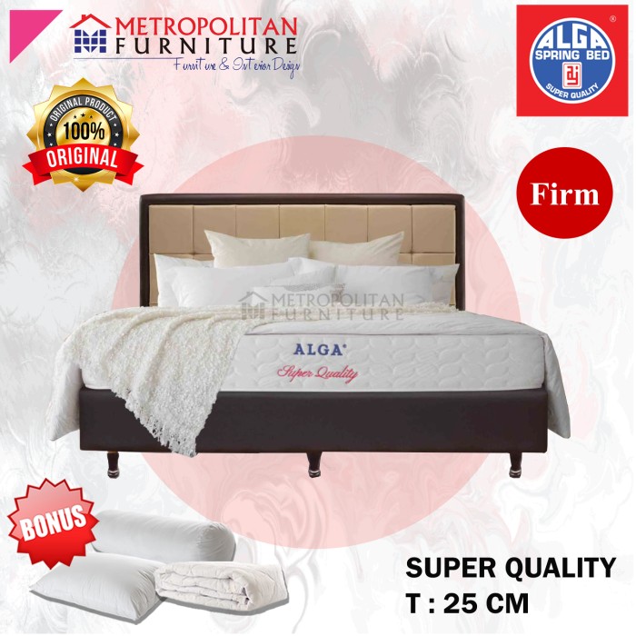 Kasur Springbed ALGA Super Quality Full Set Spring bed / Set Kasur ...