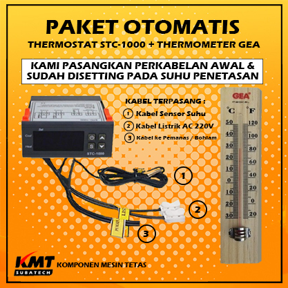 Paket STC TGEA Thermostat Termostat Digital STC-1000 Termometer ...