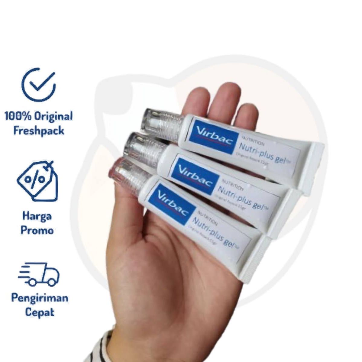 Virbac Nutri Plus Gel Repack Tube Of 15gr Vitamin Anjing Kucing ...