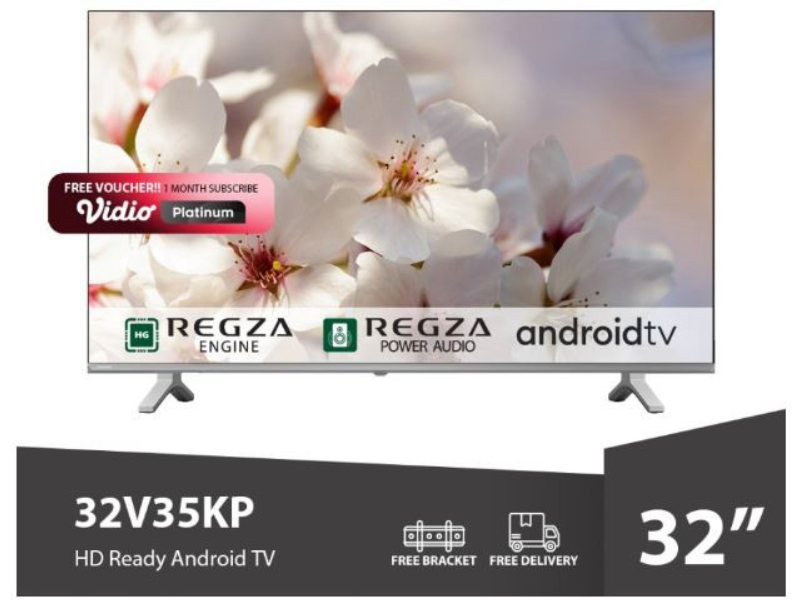 Toshiba LED TV - HD Smart Android 32" - 32V35KP | Lazada Indonesia