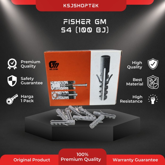 GM viser fisher piser fiser s4 Per Pack Isi 100 Bj Nylon Plug | Lazada ...