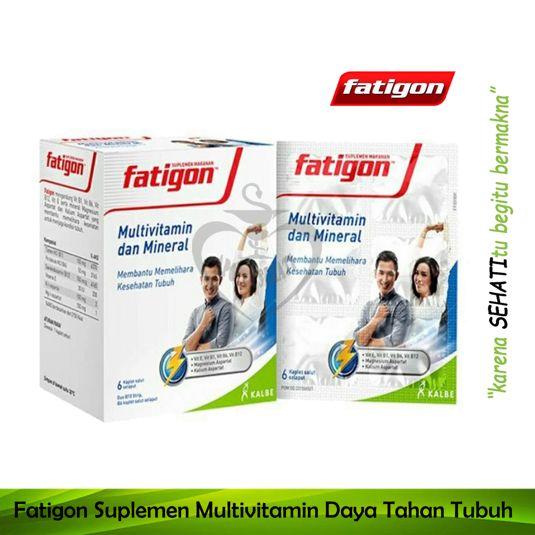 Fatigon Multivitamin dan Spirit Suplemen Daya Tahan Tubuh Perstrip ...