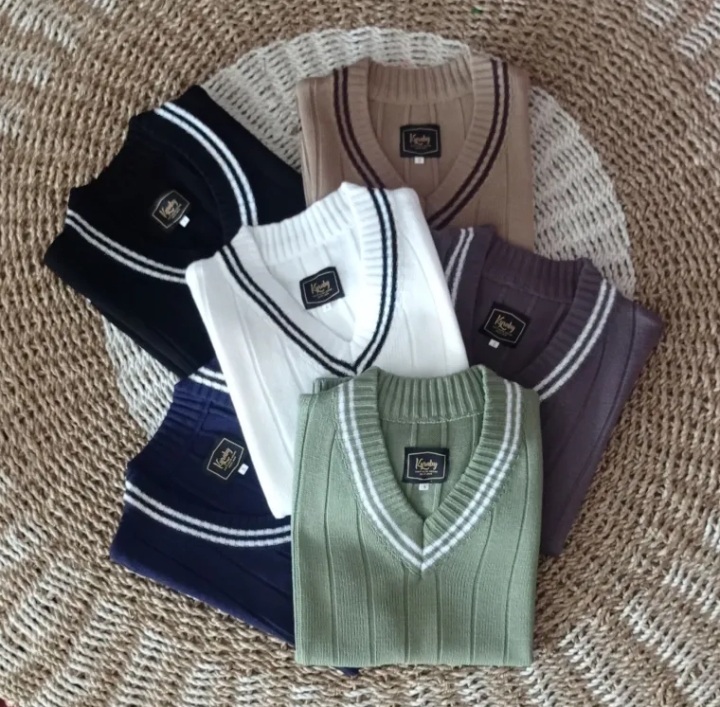 Vest Knite Korean Rompi Rajut Pria Wanita Remaja Dewasa | Lazada Indonesia