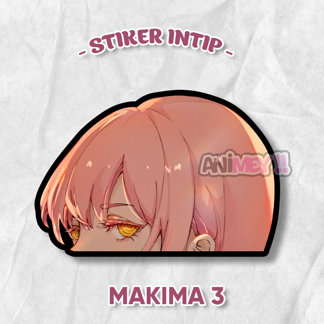 Stiker Intip Makima Chainsawman / Sticker Anime Waterproof | Lazada ...