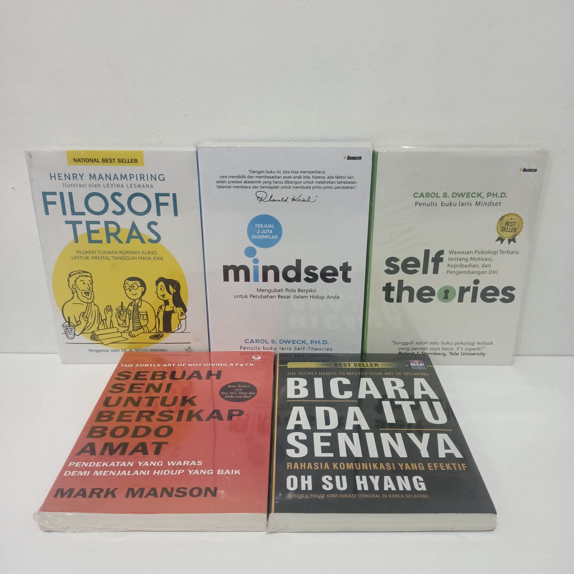 Buku Paket 4 Filosofi Teras , Mindset , Self Theories , Bicara Itu Ada Seninya , Sebuah Seni ...